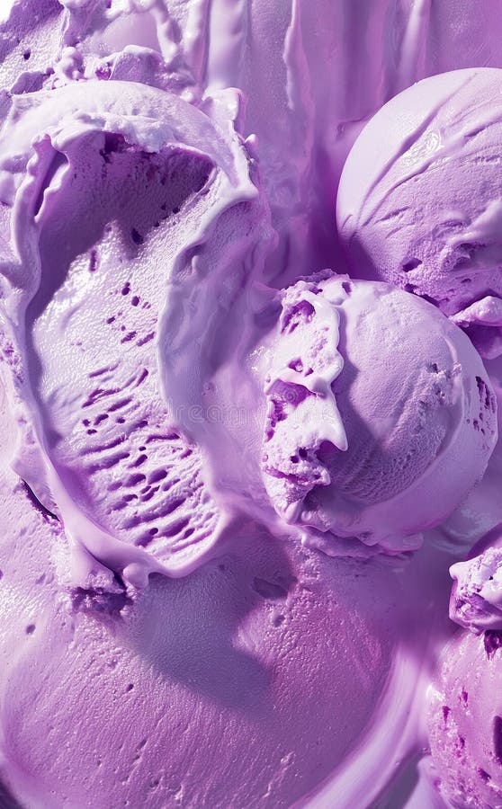 Closeup of Purple Ice Cream Texture. Abstract Background and Texture ...