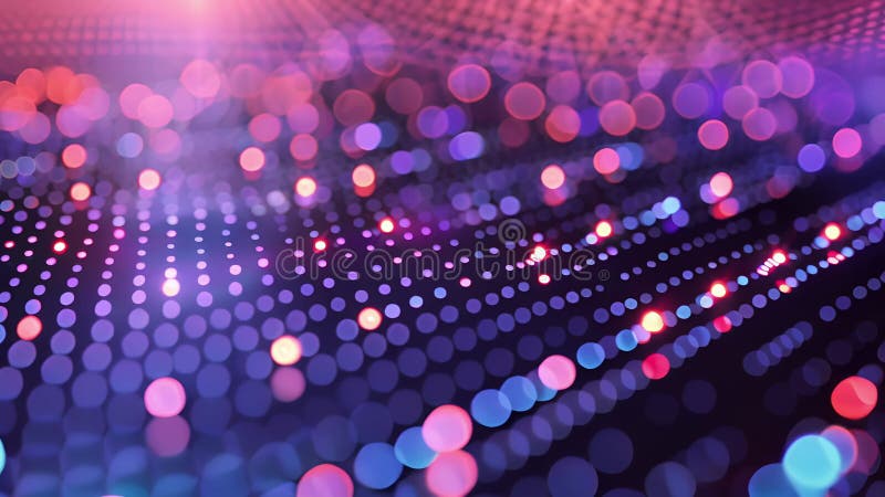 A Closeup of a Quantum Dot Display Screen Showcasing a Grid of ...