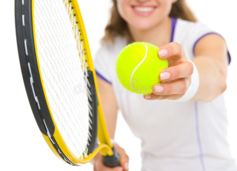 Closeup on Racket in Hand of Tennis Player Stock Image - Image of ...