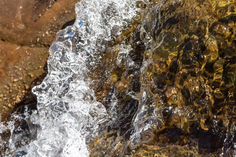 Closeup Rapid Waters of River Strong Stock Image - Image of forest ...