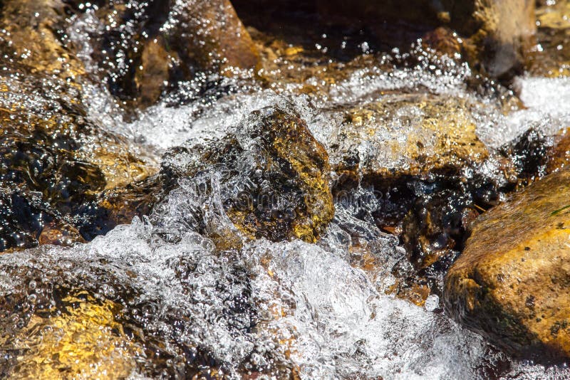 Closeup Rapid Waters of River Strong Stock Image - Image of adventure ...