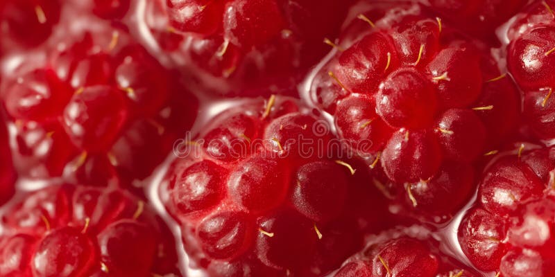 A Closeup of the Raspberry Texture, Showcasing Its Delicate and Bumpy ...