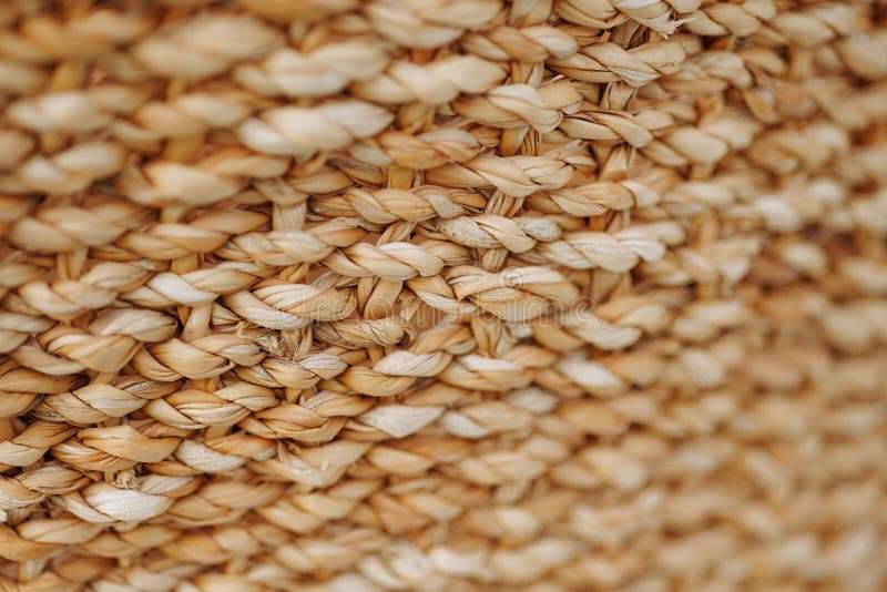 Closeup Rattan Wicker Texture Stock Image - Image of material ...