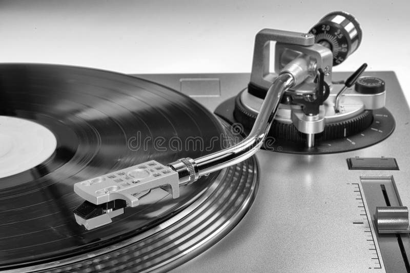 Abstract of a Vinyl Record Player Stock Image - Image of cartridge ...