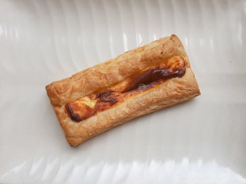 Closeup of Rectangle Cheese Pastry Stock Image - Image of crunch ...