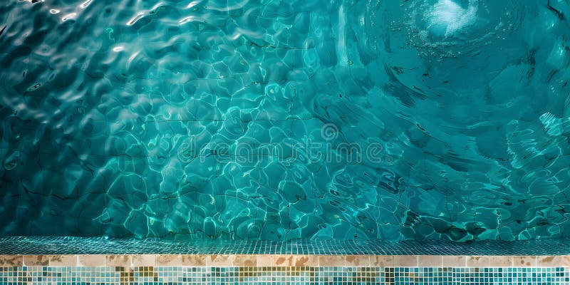 A Closeup of a Rectangle Swimming Pool with Turquoise Water Stock Image ...