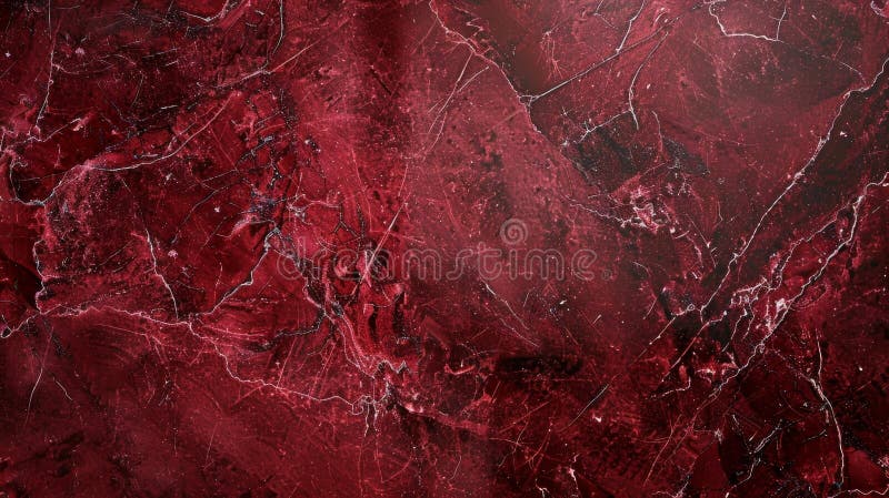 A Closeup of a Rectangular Glazed Ceramic Tile Boasting a Rich Burgundy ...