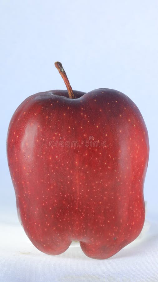 Closeup of Red Apple, Front View, Healthy Juice, Organic Fruit ...