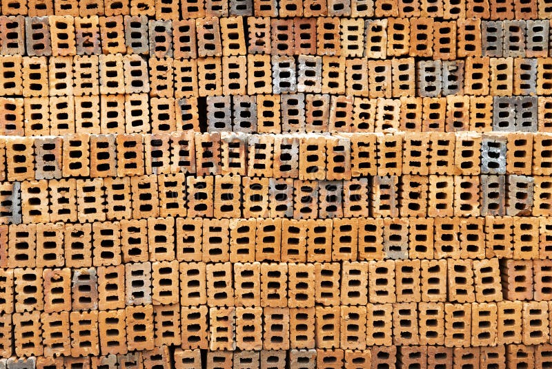 Red brick stack stock photo. Image of build, architecture - 50399202