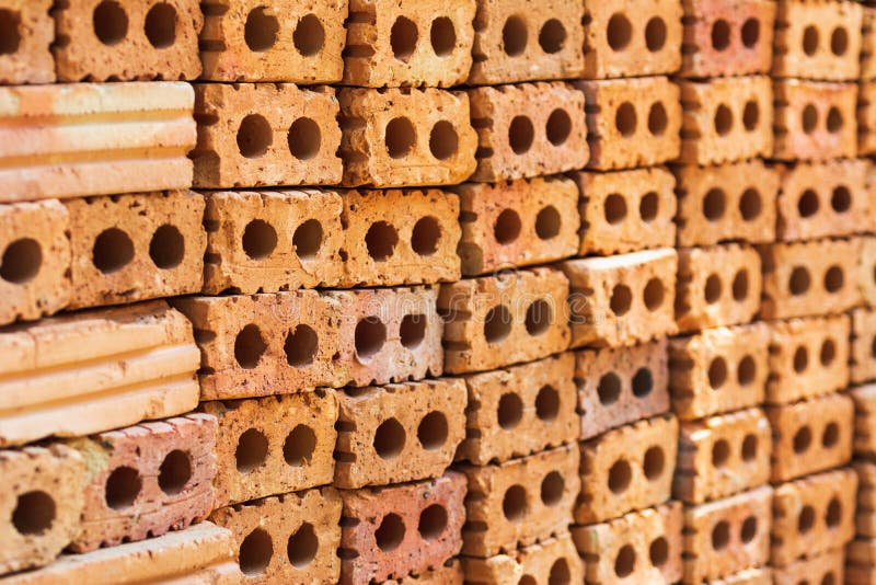 Red brick stack stock photo. Image of build, architecture - 50399202