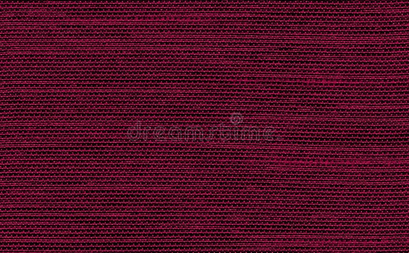 Closeup Red Color Fabric Texture. Dark Red Strip Line Fabric Pattern ...