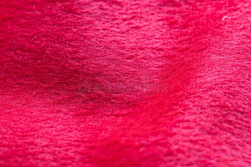 Closeup of Red Fuzzy Textured Fabric Background Stock Image - Image of ...