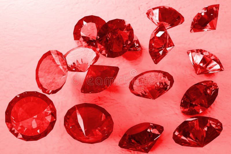 Red Gemstones stock image. Image of transparent, minerals - 186785971
