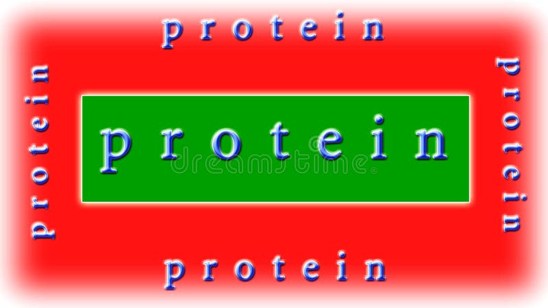 Closeup the Red Green Color with Writing Protein on the Red Green ...