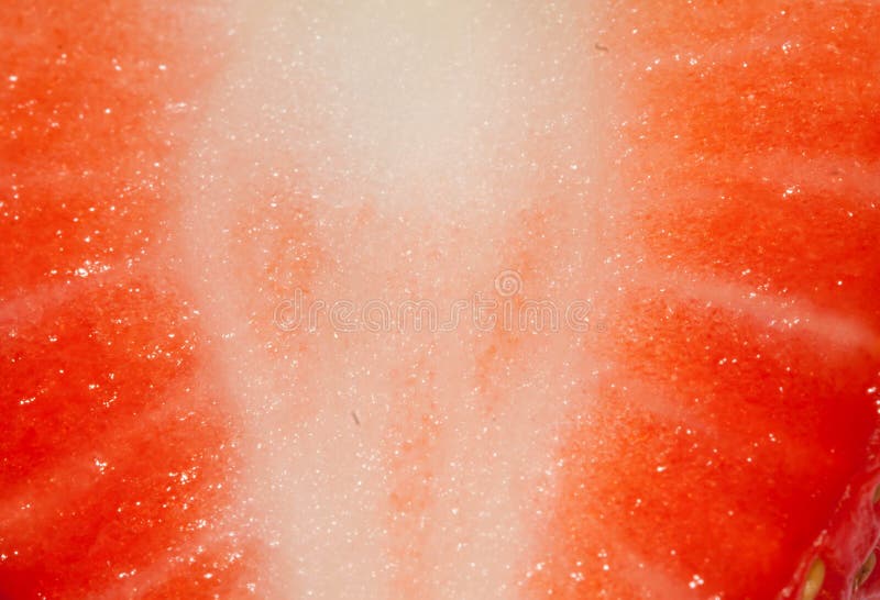 Closeup Red Inside Strawberry Texture, Abstract Stock Image - Image of ...