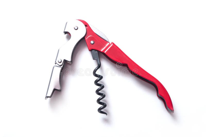 Metallic Corkscrew with Two Levers Like Humanoid Robot Spreads it`s ...