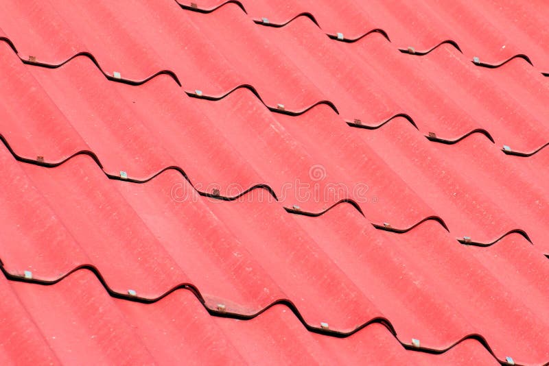 Closeup of Red Roof Texture Stock Photo - Image of roof, residential ...