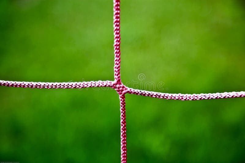 Closeup of Red Soccer Net String Stock Image - Image of twine, abstract ...