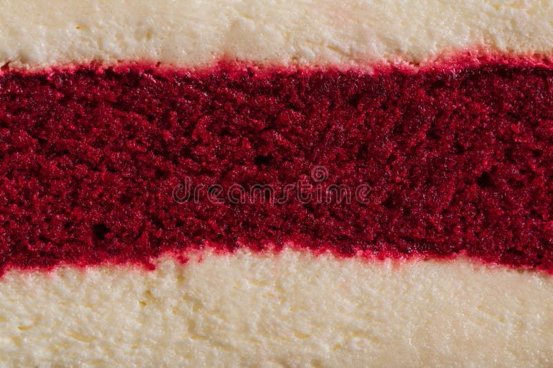 Closeup Red Velvet Cake . stock image. Image of icing - 66580261