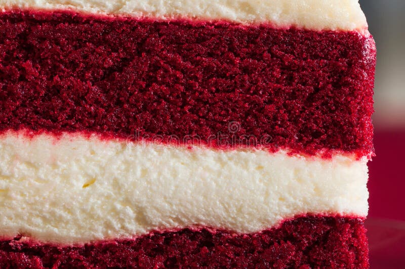 Closeup Red Velvet Cake . stock image. Image of delicious - 66580421