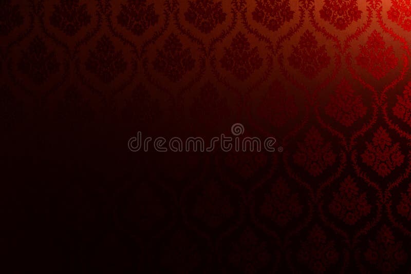 Closeup of Red Victorian Vintage Textured Textile Wall Stock Photo ...