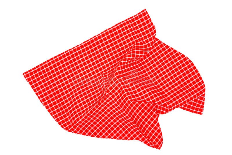 Closeup of a Red and White Checkered Napkin or Tablecloth Texture ...