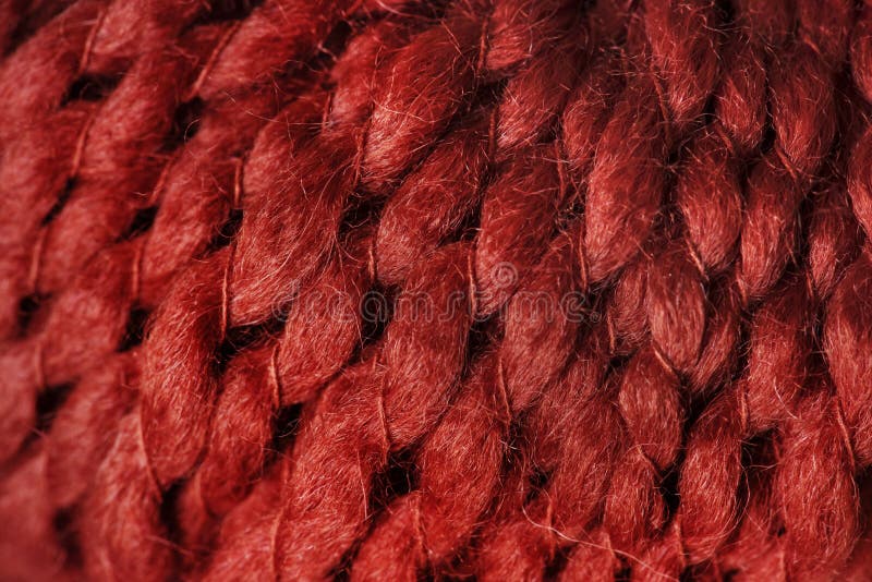 Closeup of red wool fabric stock photo. Image of woolen - 108016916