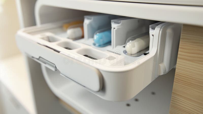 Closeup of the Refill Compartment on the Dispenser Allowing Users To ...