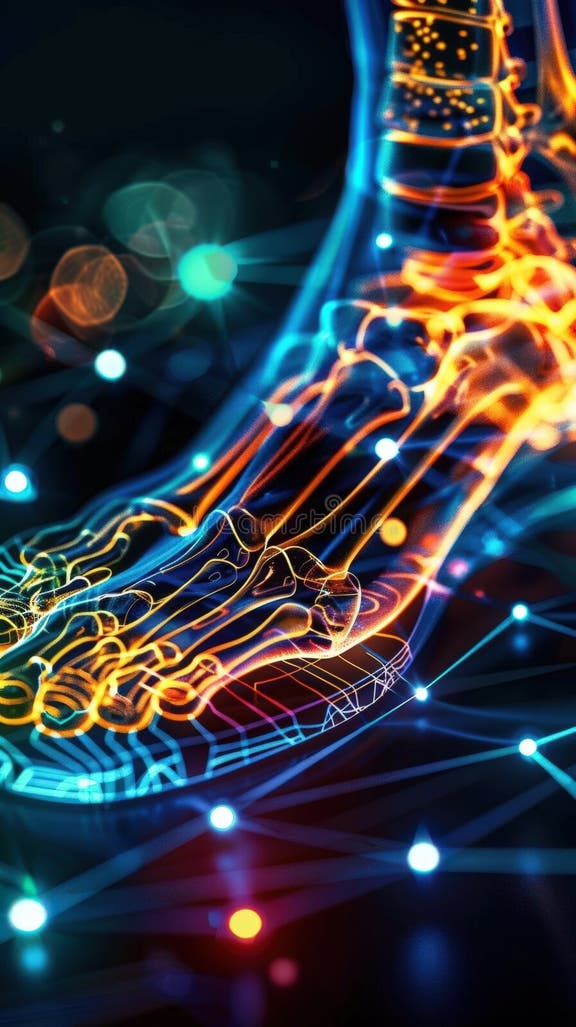 Closeup of Reflexology Chart Single Point Highlighted Stock ...