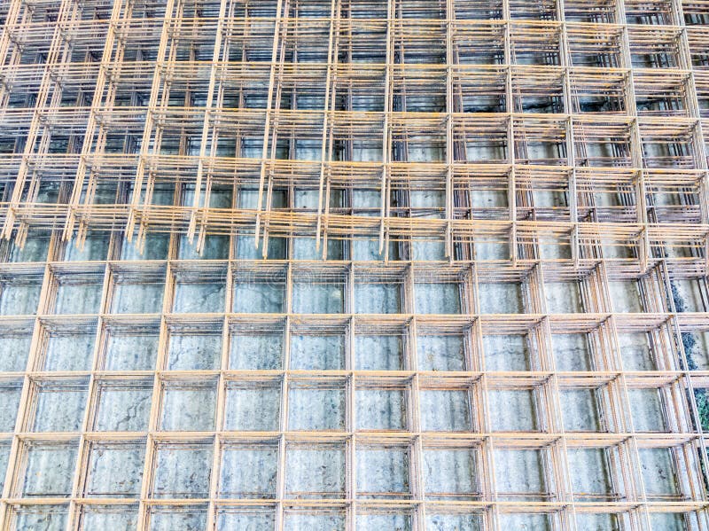 Rebar mat stock photo. Image of concrete, reinforce, reinforcement ...