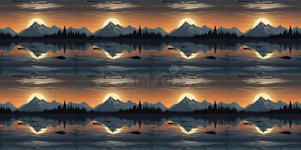 Closeup Relaxing Landscape Dynamic Diffuse Colors Seamless Patterns ...