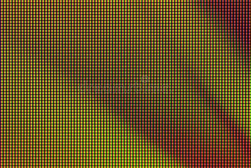 Closeup RGB LED Diode from LED TV or LED Monitor Computer Screen ...