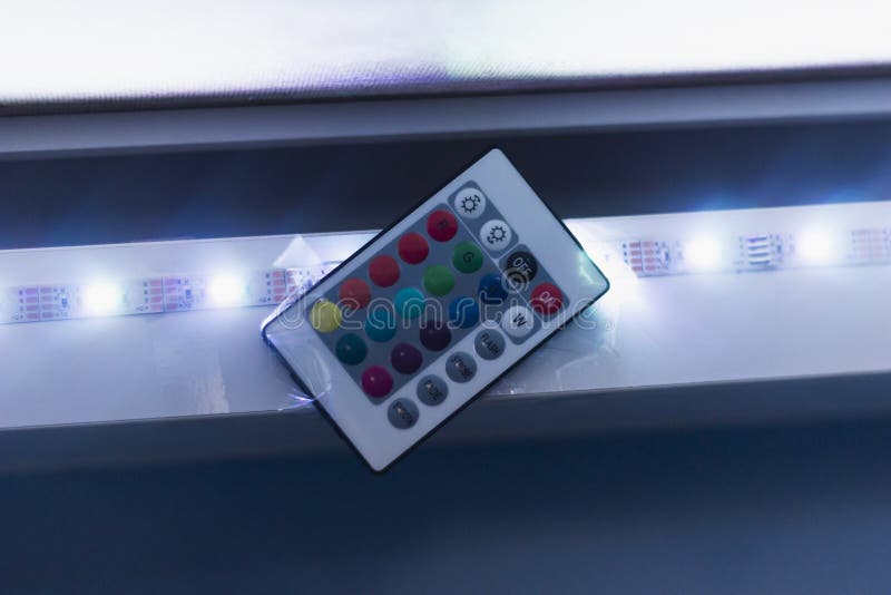 Closeup of an RGB Remote Controller for LED Lights Stock Photo - Image ...