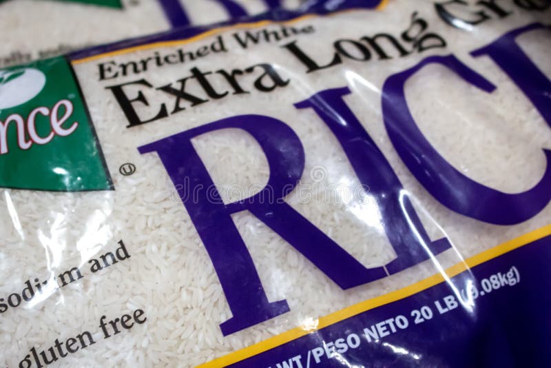 Closeup of rice package editorial photography. Image of mexican - 156227372