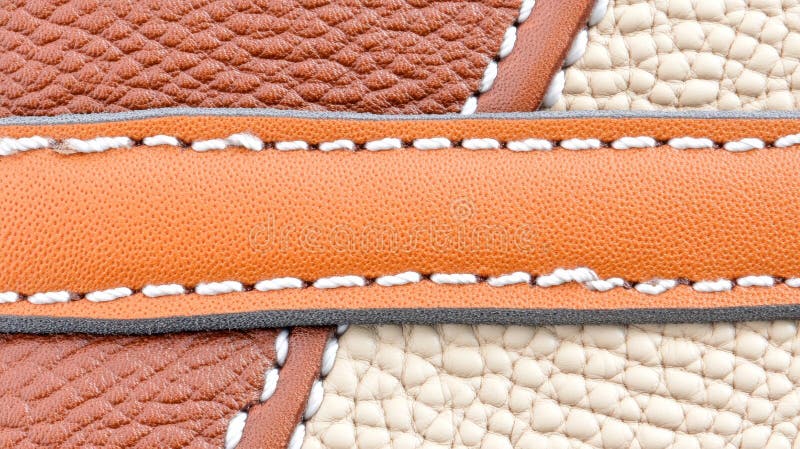 Closeup, Rich Brown Leather Texture Detailed Pattern and Natural ...