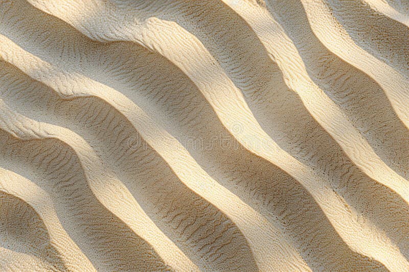 Closeup of Ripples in the Sand, Creating Intricate Patterns and ...
