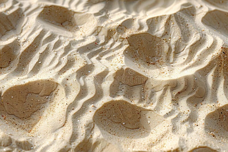 Closeup of Ripples in the Sand, Creating Intricate Patterns and ...