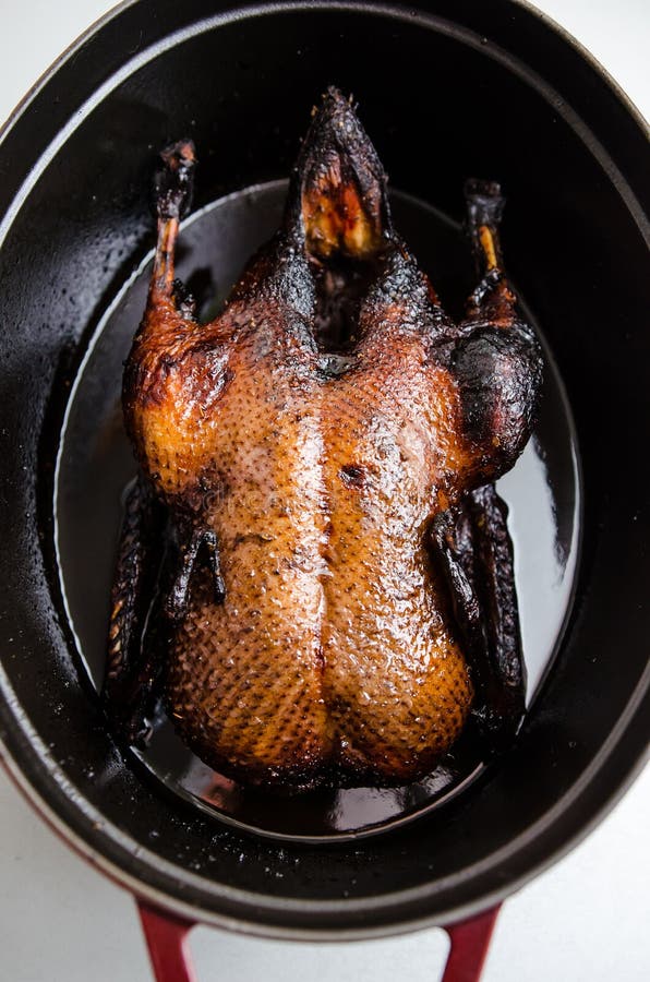 Closeup of Roasted Whole Duck Stock Image - Image of meal, cuisine ...