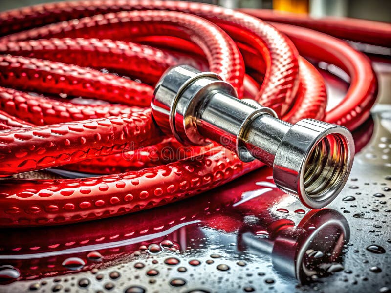 CloseUp of a Robust Hose Pump Connection Detailed View of Irrigation ...