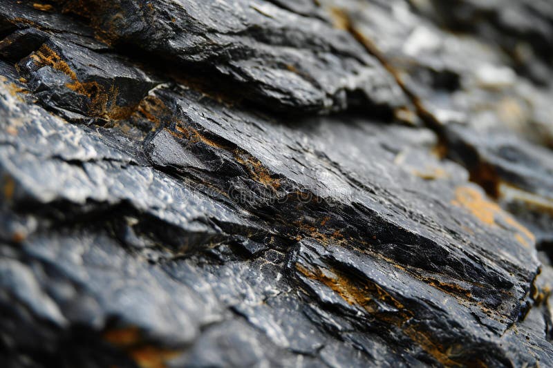 Closeup of a Rock Surface with Layers of Basaltic Rock Stock ...