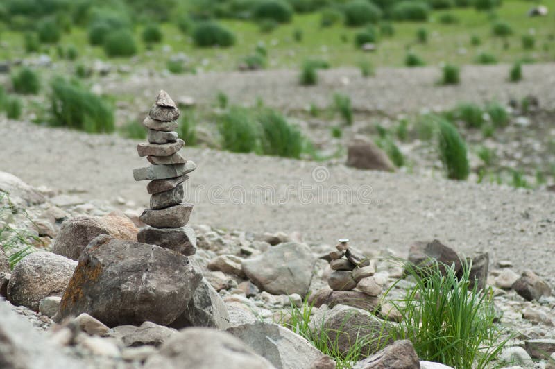 Rocks Balance in the Mountain Stock Image - Image of background ...