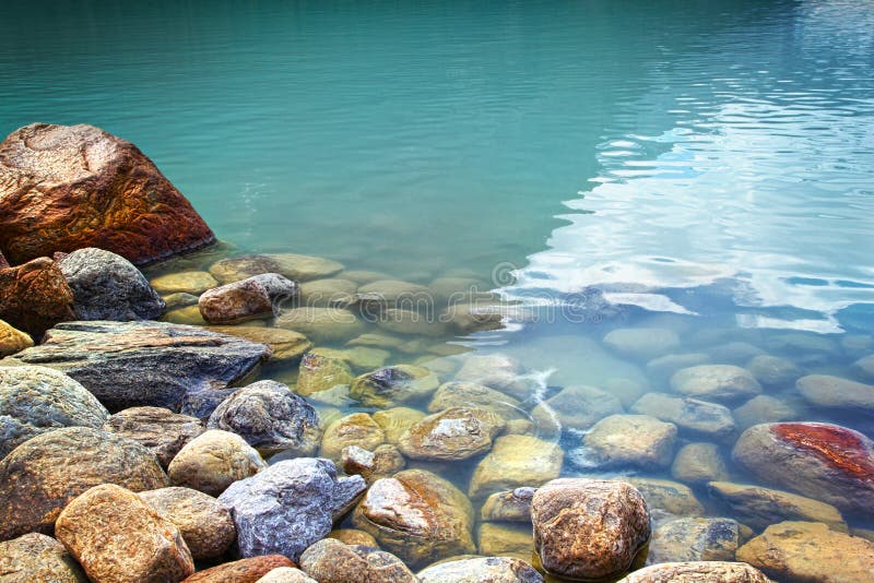 Rocks on water stock image. Image of render, background - 513933