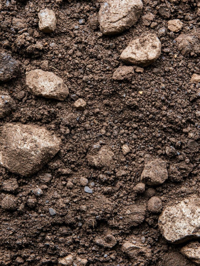 Closeup of Rocky Soil Texture Stock Illustration - Illustration of ...