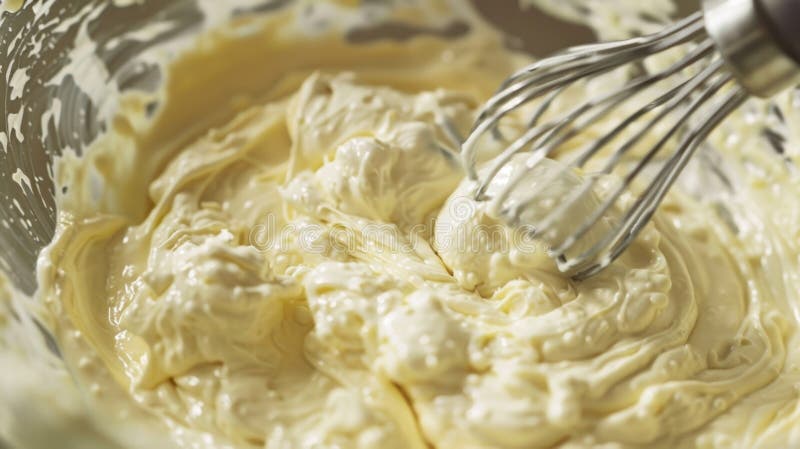 A Closeup of the Rotating Beaters Shows Them Finely Mixing Ingredients ...