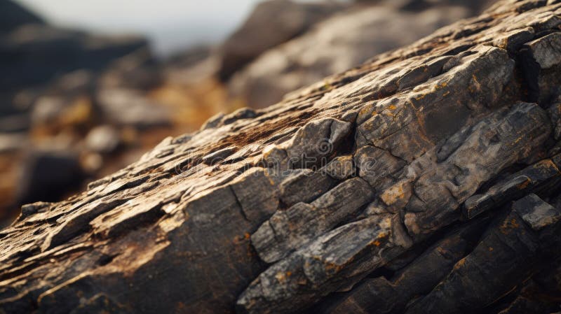 Closeup of Rough Textured Sharp Rock Stock Illustration - Illustration ...