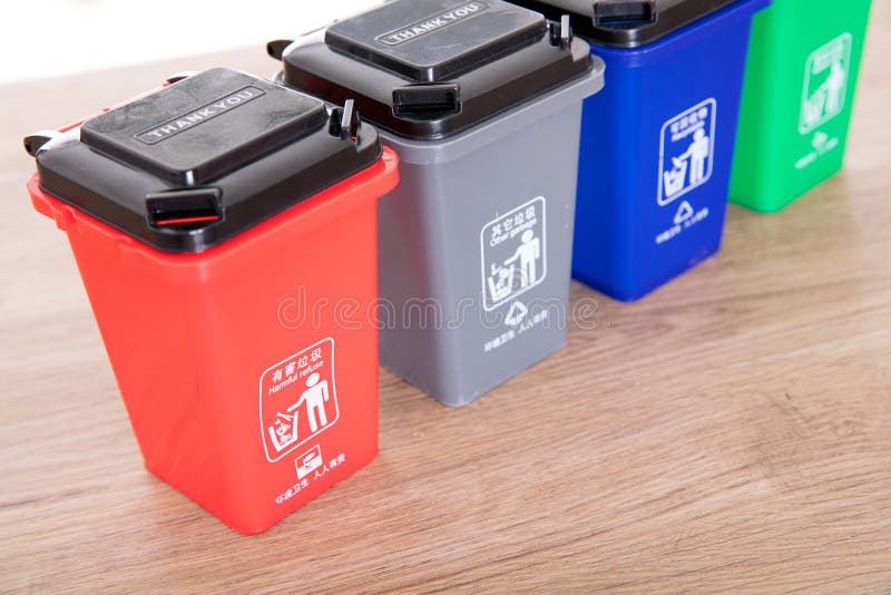 Sorting bins stock image. Image of container, cardboard - 33860359