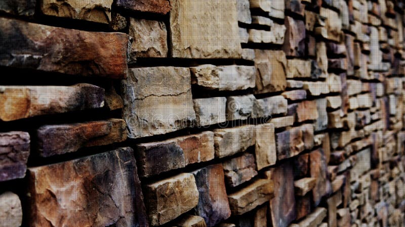 Closeup of a Rubble Stone Wall Texture Stock Photo - Image of closeup ...