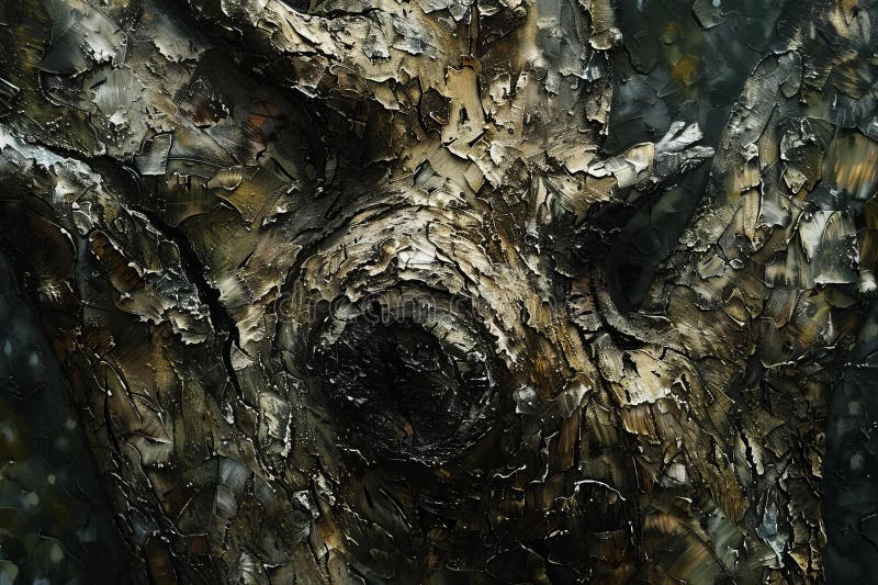 Detailed Image of a Tree S Rugged Bark with a Focus on the Intricate ...