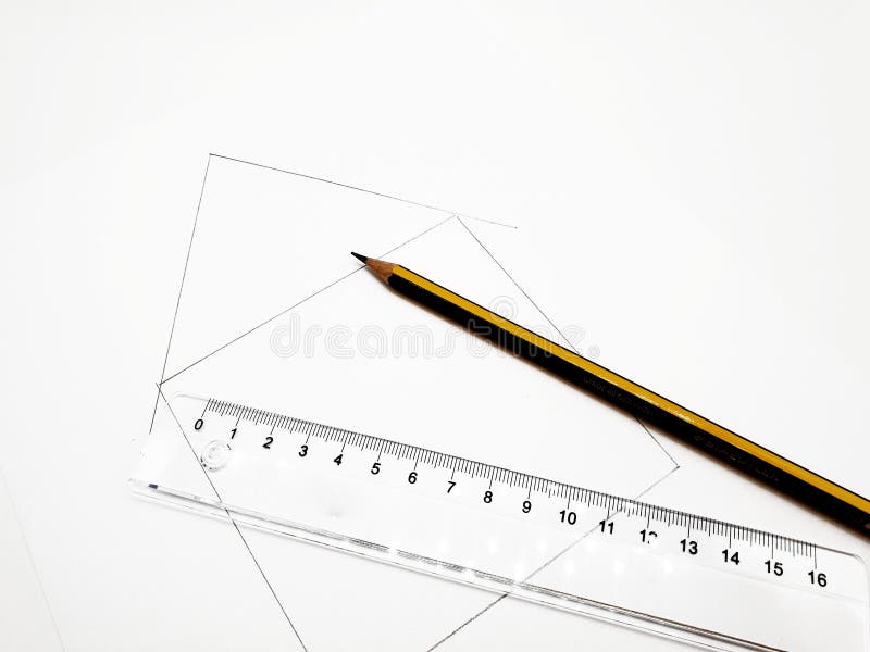 170 Pencil Drawing Straight Line Ruler Stock Photos - Free & Royalty ...