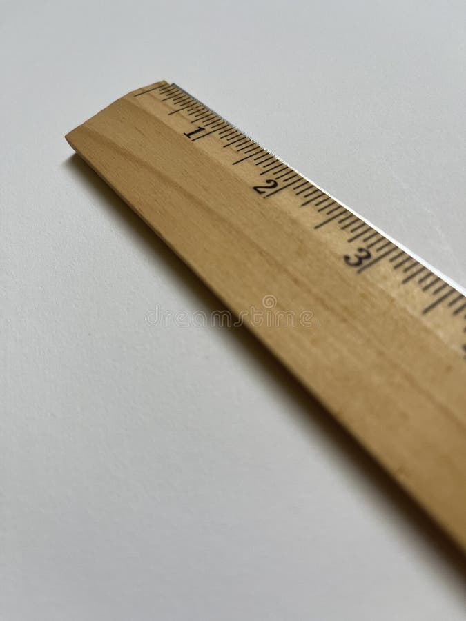 Closeup of a Ruler on White Background Stock Image - Image of measuring ...